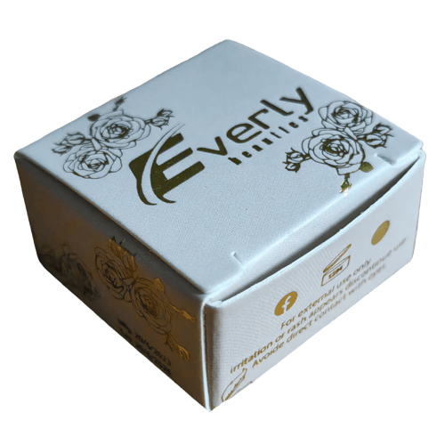 Custom Cosmetic Paper Box with Rose Gold Foil Stamping